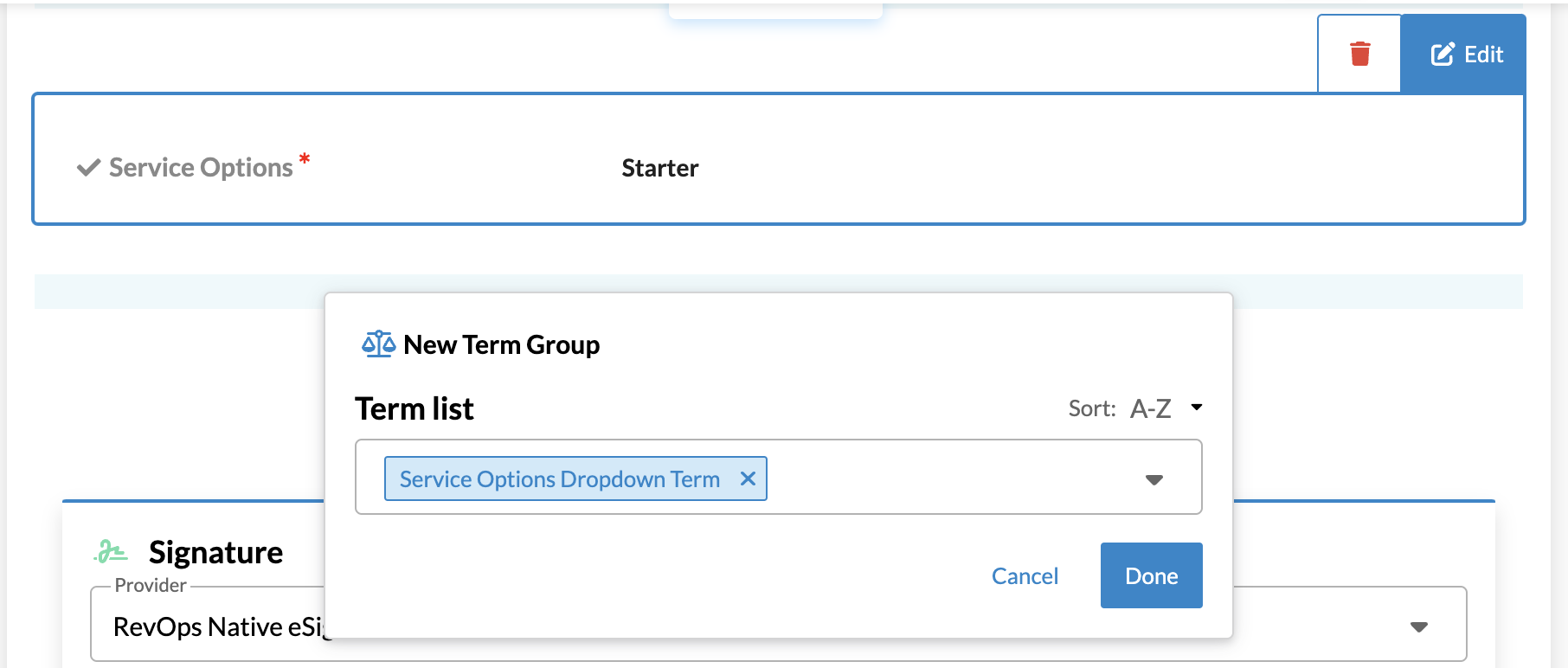 How To Configure Dropdown Terms | RevOps Documentation